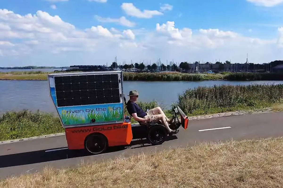 GoLo Bike Camper Solar: Painel 400W + Bateria 1000Wh